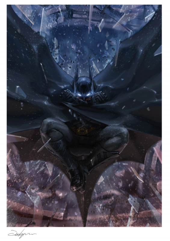 Sideshow DC Batman Grave #1 AP & Numbered 18 x 24 Signed by Jeehyung L ...