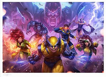 Marvel X-Men Future Fight Art Print AP & Numbered 18 x 24 Signed by Je ...